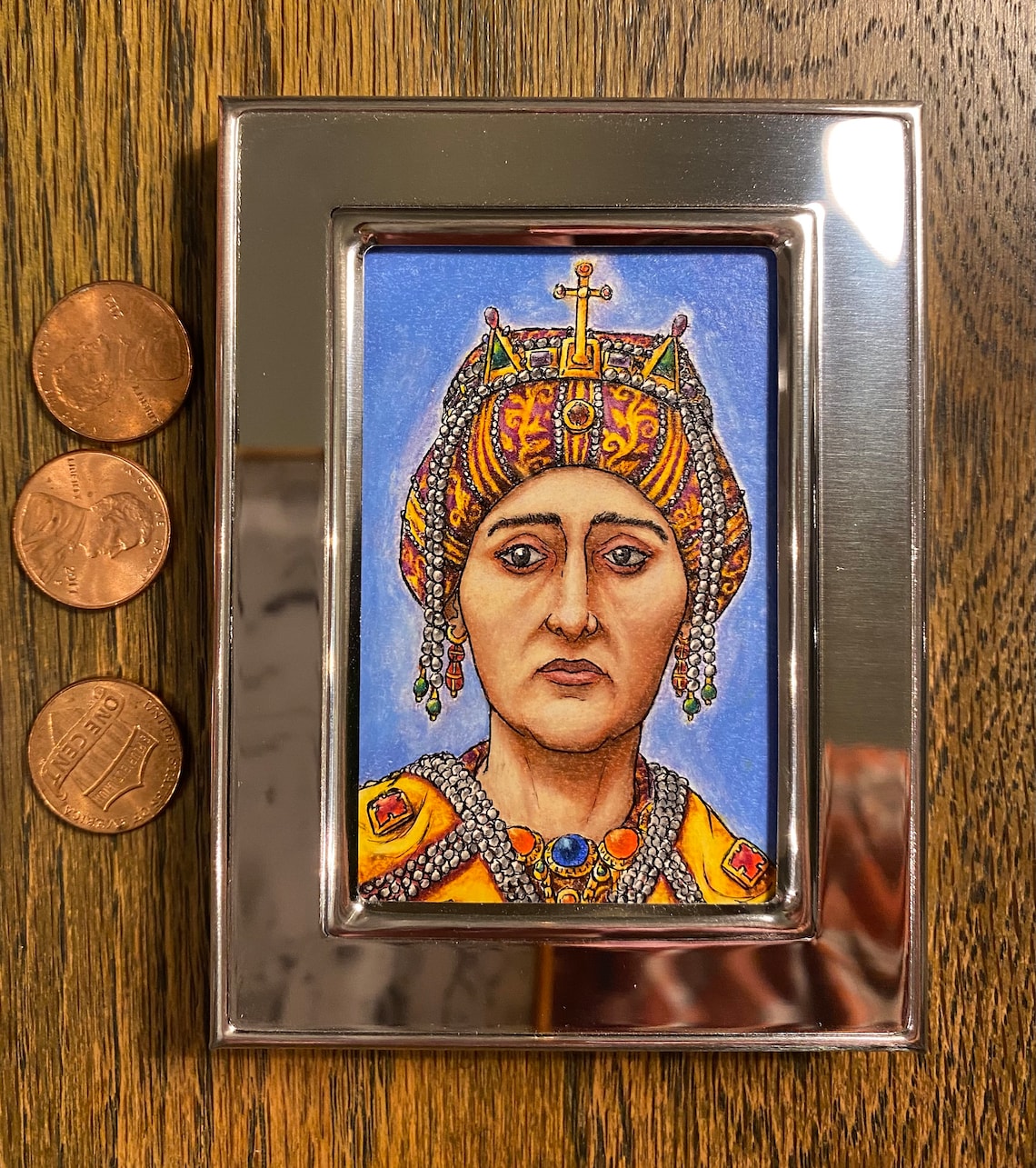 Irene of Athens portrait Miniature - Etsy