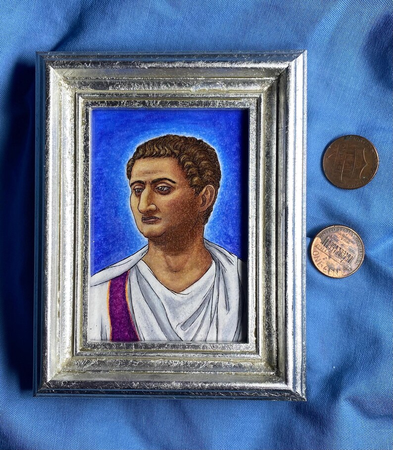 Domitian, Roman Emperor (portrait Miniature) - Etsy