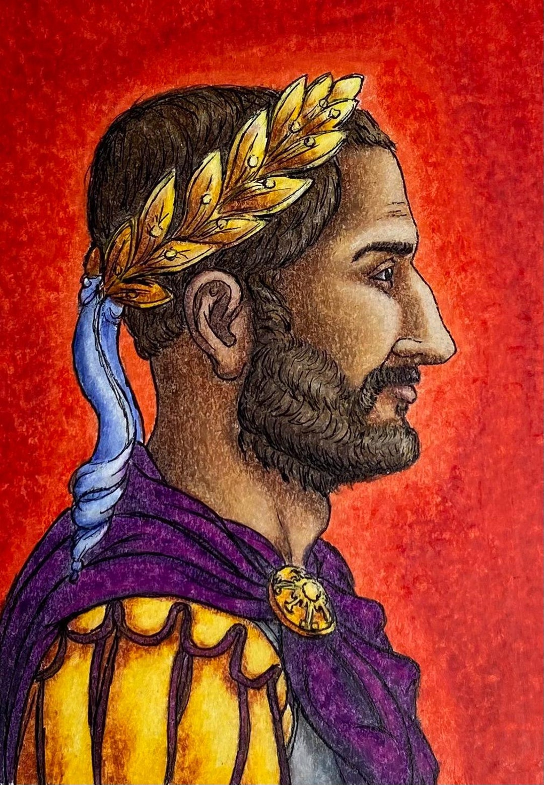 Probus, Roman Emperor (portrait Miniature) - Etsy