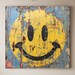 Vintage Smiley Face Canvas Art, Nostalgic Framed Dorm Decor, Retro ...