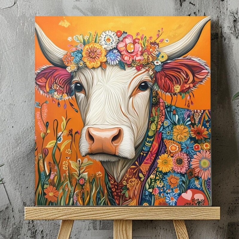 Cow Painting - Etsy