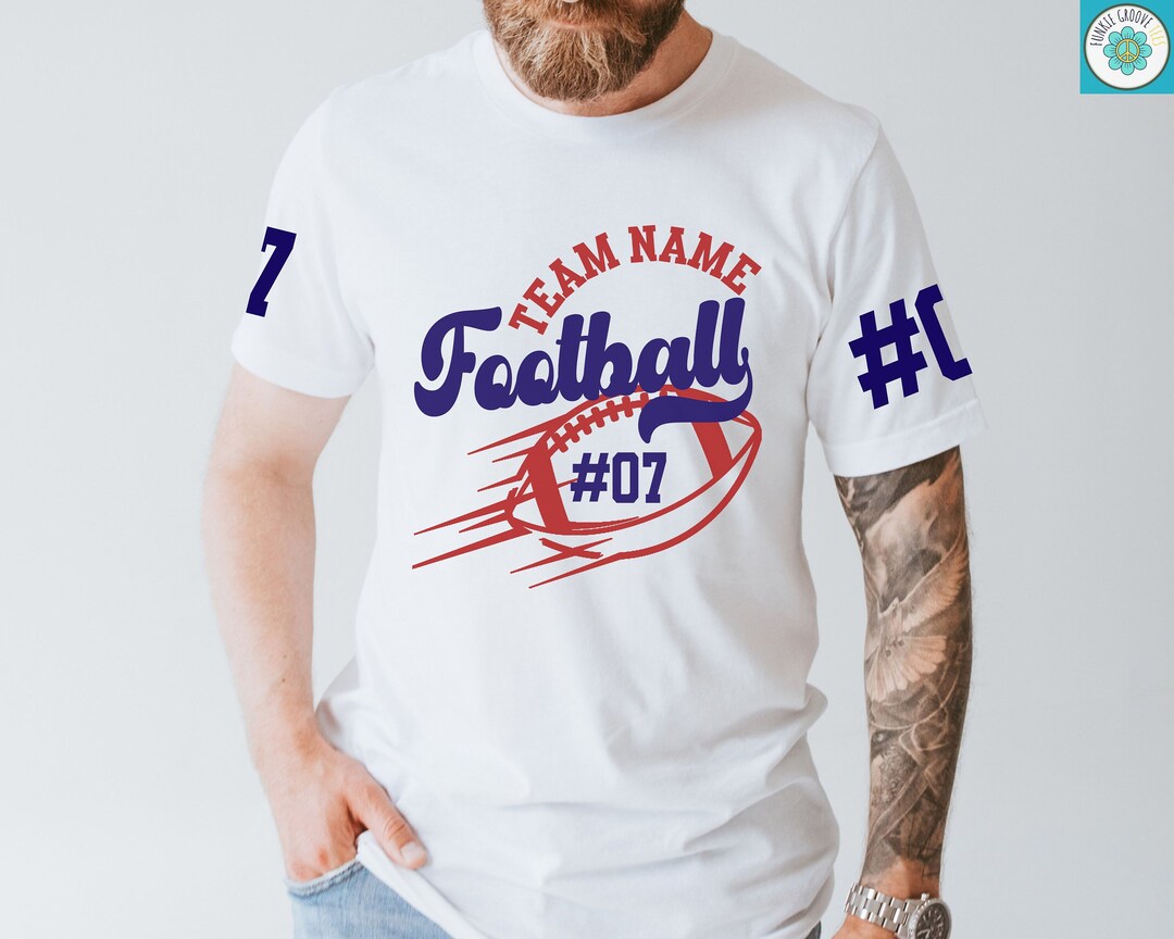 Custom Football Team Shirt Football Team Shirt Football - Etsy