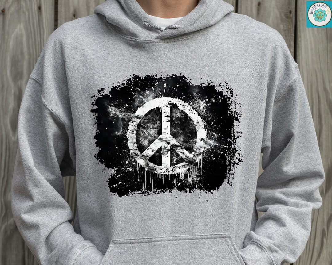 Peace Sign Hoodie, Hippie Birthday Gift, Hippie Sweatshirt, Groovy Love ...