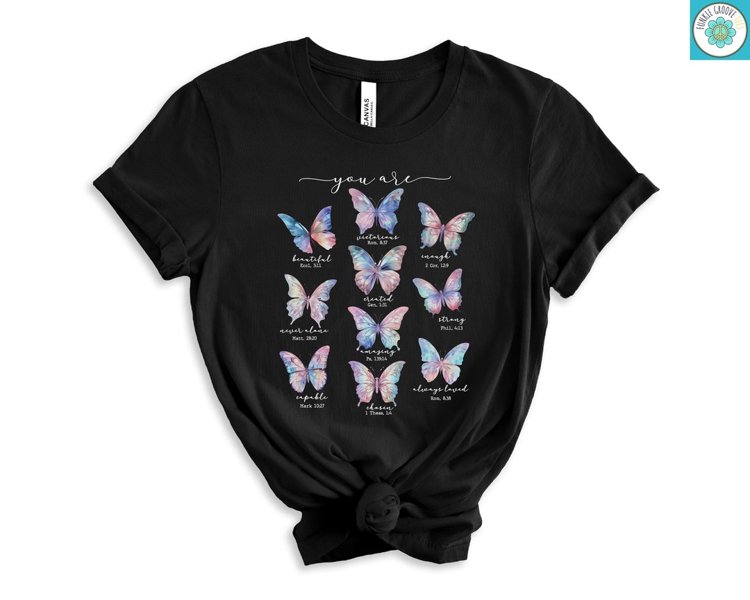 Butterfly Bible Verse Shirt, Luna Moth Shirt, Moth Enthusiasts Gift ...