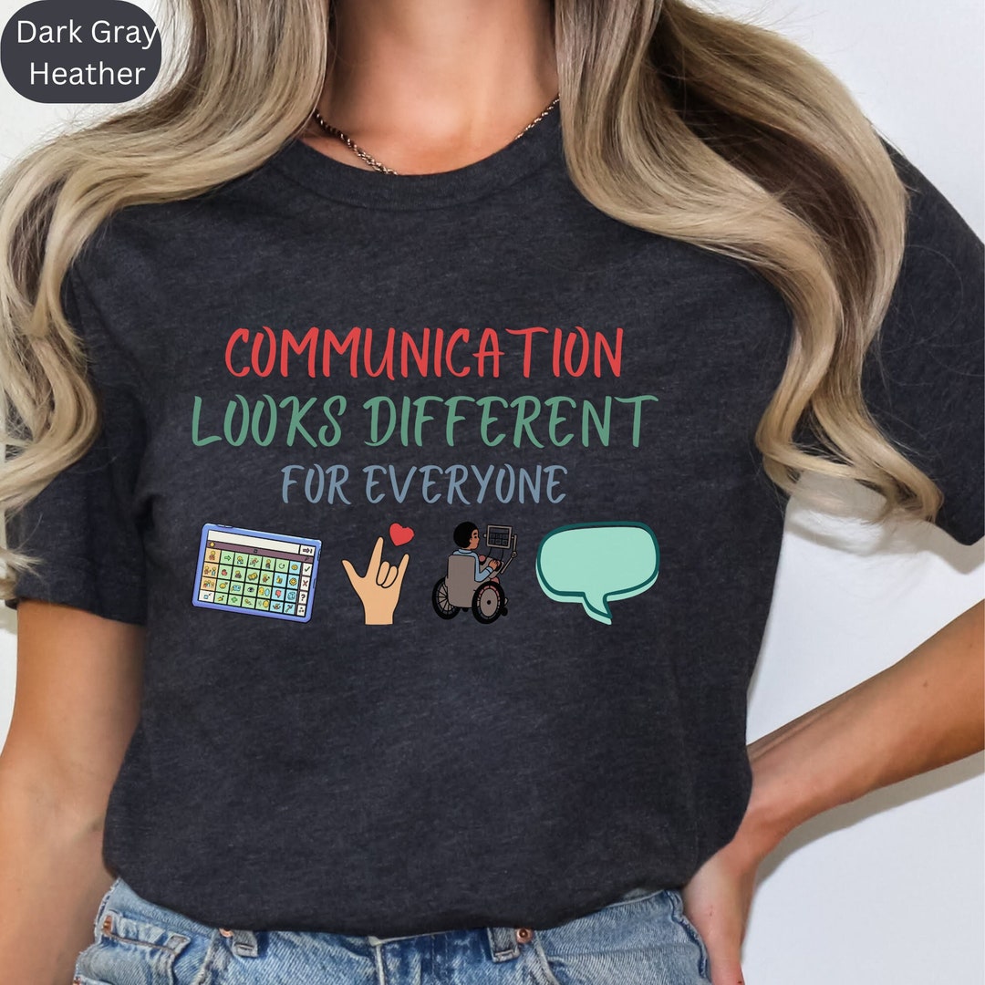 Inclusive Communication T-shirt: Autism Awareness, Neurodiversity Tee ...