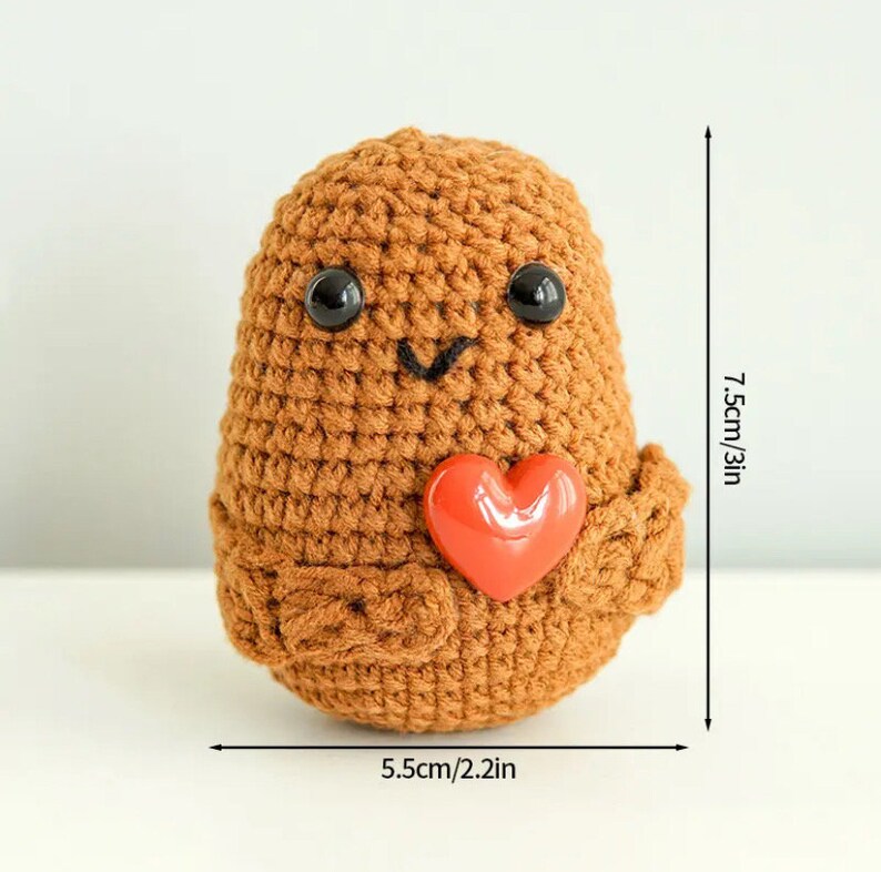 Custom Positive Crochet Toys, Cute Cheer up Plushies, Small Office ...