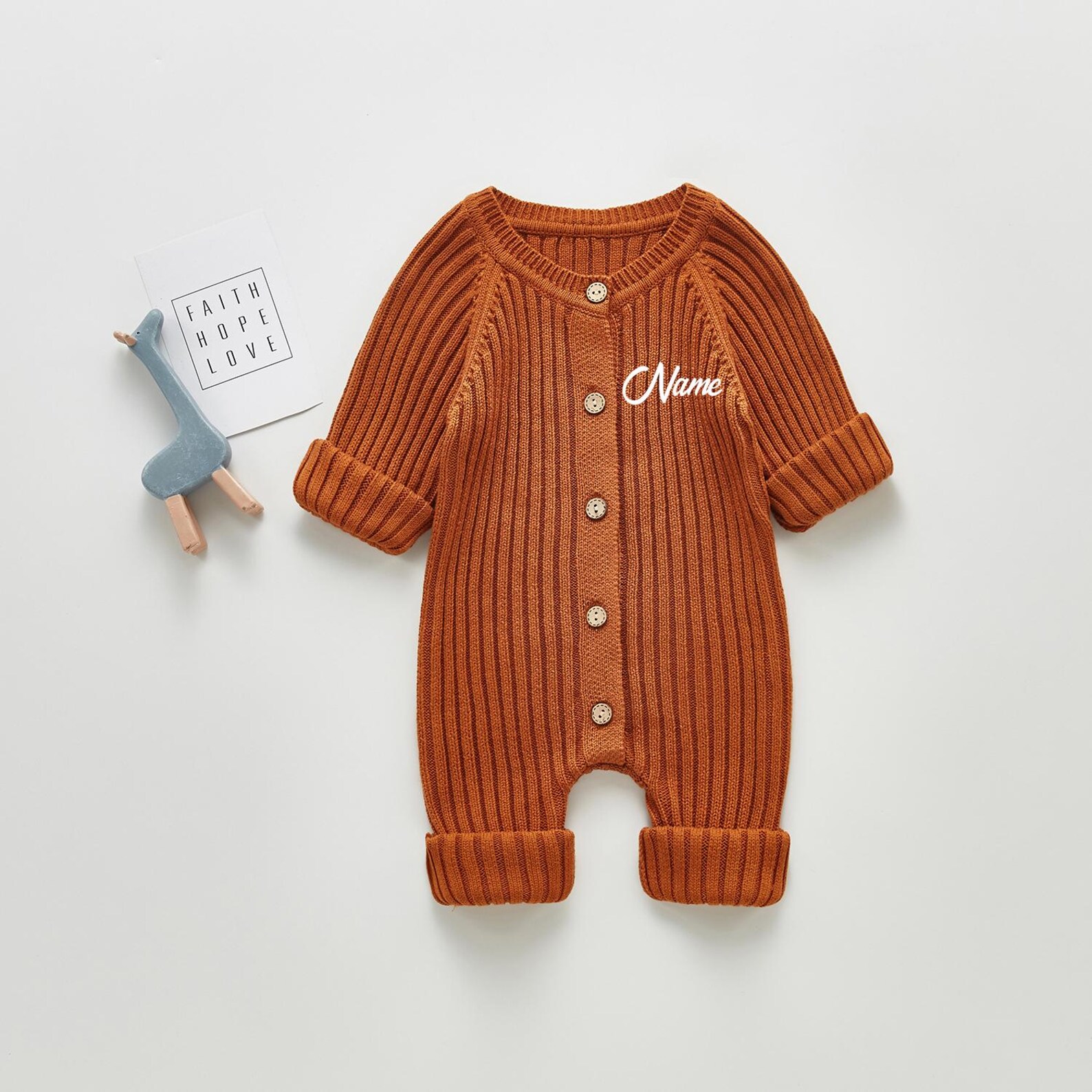 Personalized Baby Romper, Long Sleeve Cotton Onesie, Custom Name - Etsy