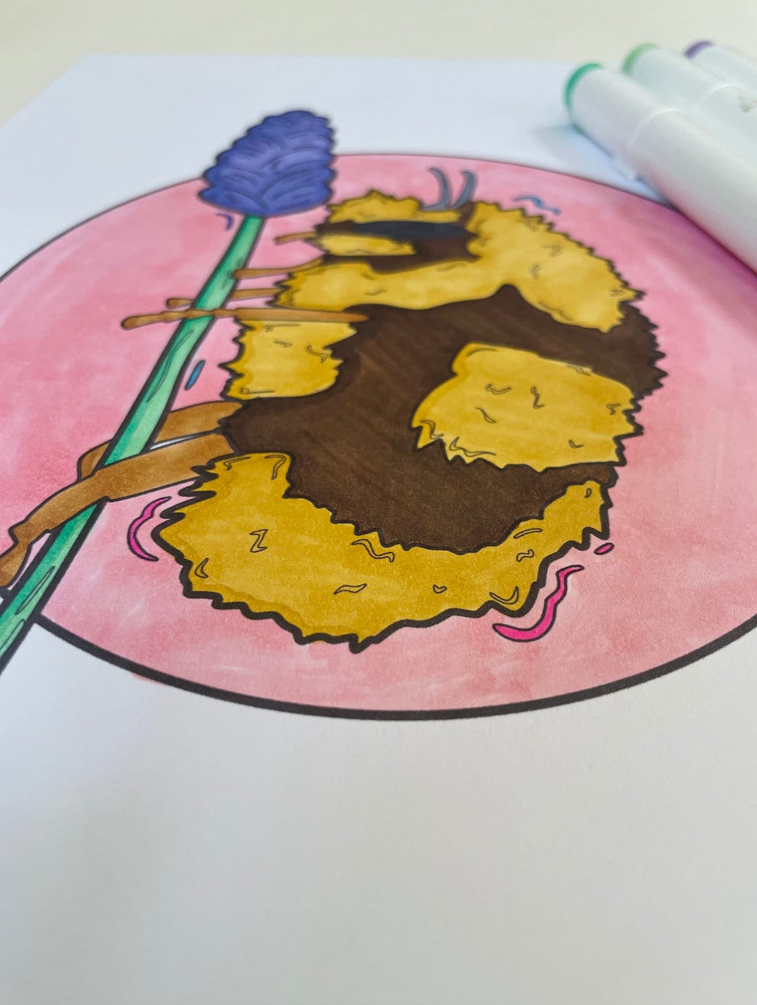 Butterfly and Bee Coloring Page Set | Kspaperco - Etsy