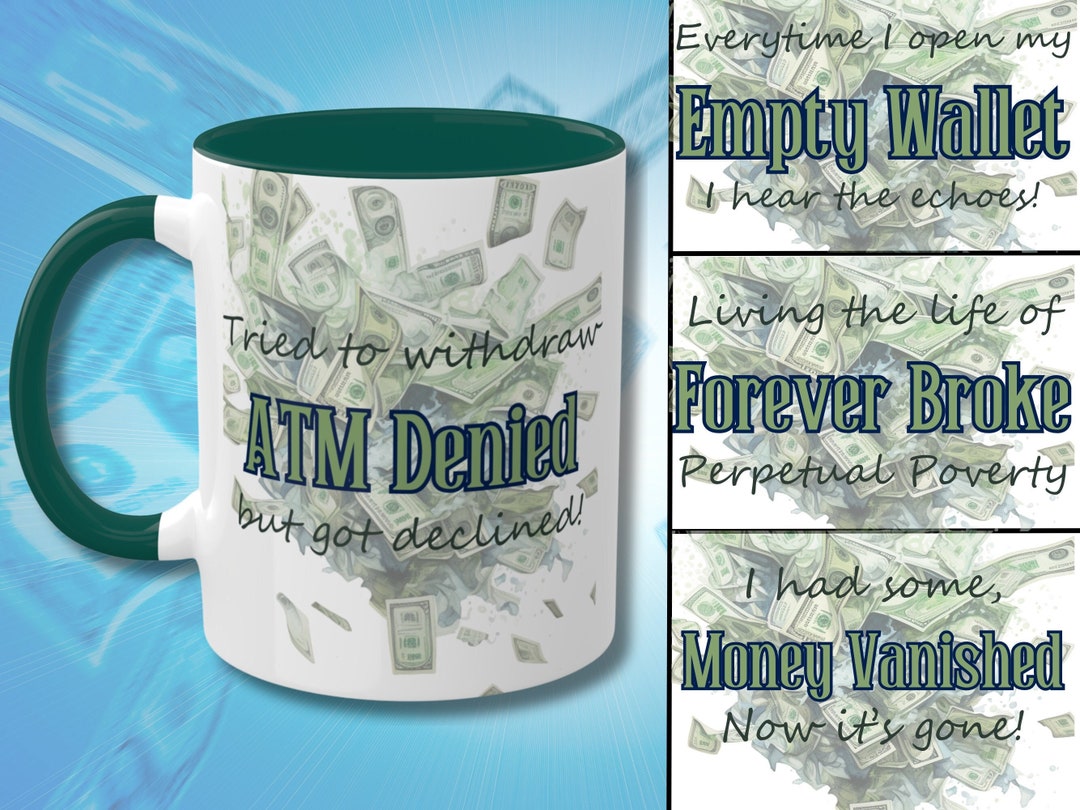 Witty Money Coffee Mug for Office Collection #04, Gift for Coworker ...