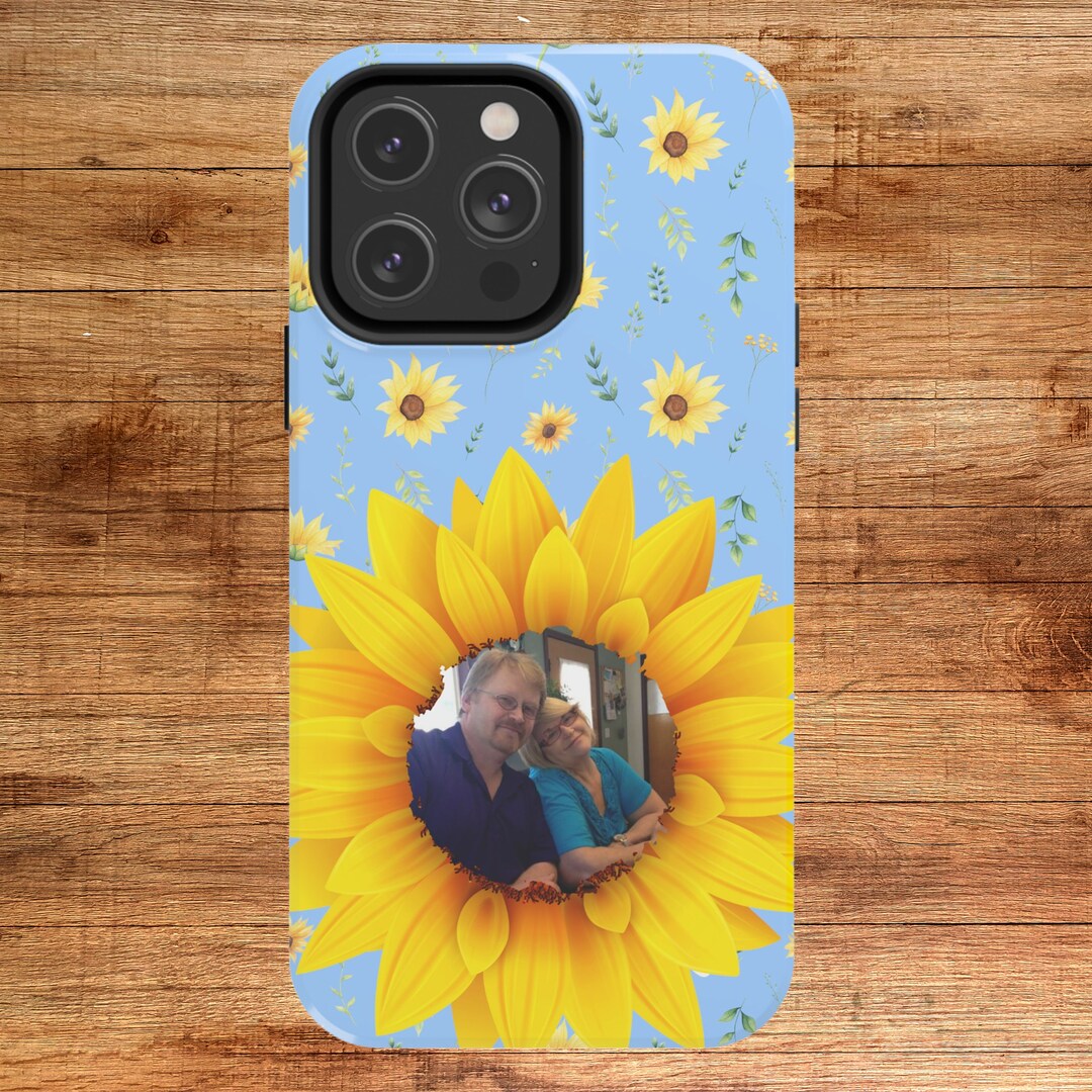 Personalized Sunflower iPhone Case - Customized With Photo - Custom ...