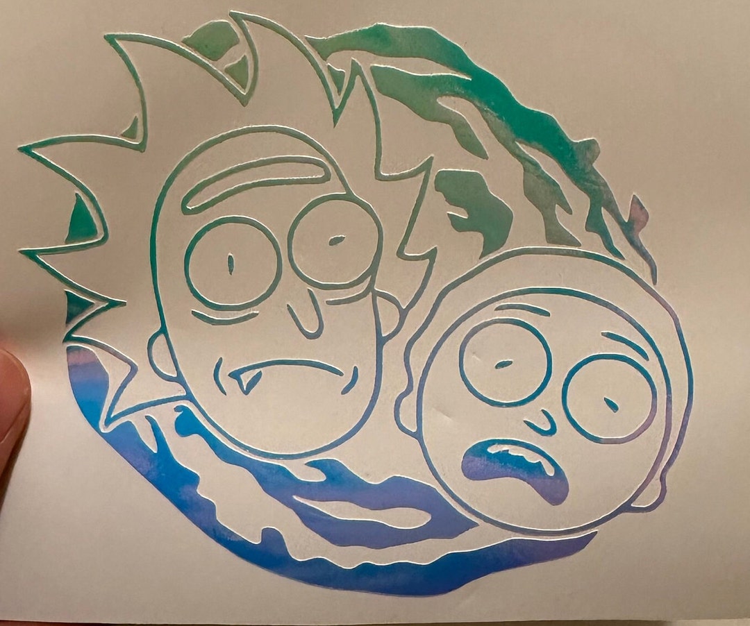 RICK AND MORTY Decal - Multiple Colors & Sizes Including Glow in the ...