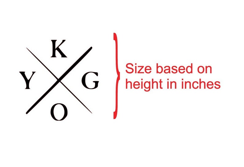 KYGO LOGO DECAL Multiple Colors & Sizes Including Glow in - Etsy
