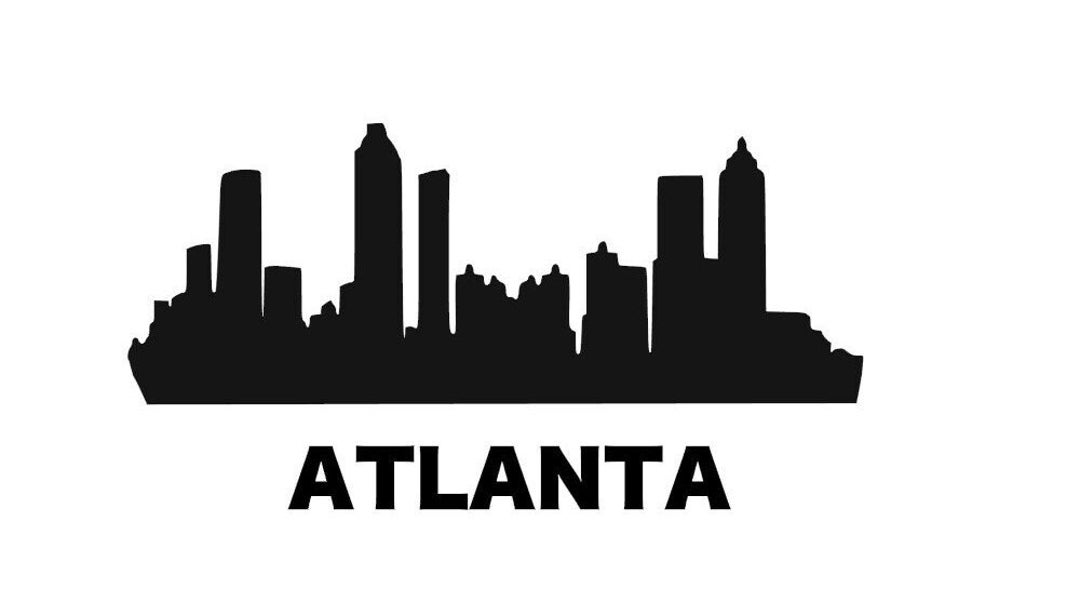 ATLANTA SKYLINE DECAL - Multiple Colors & Sizes Including Glow in the ...