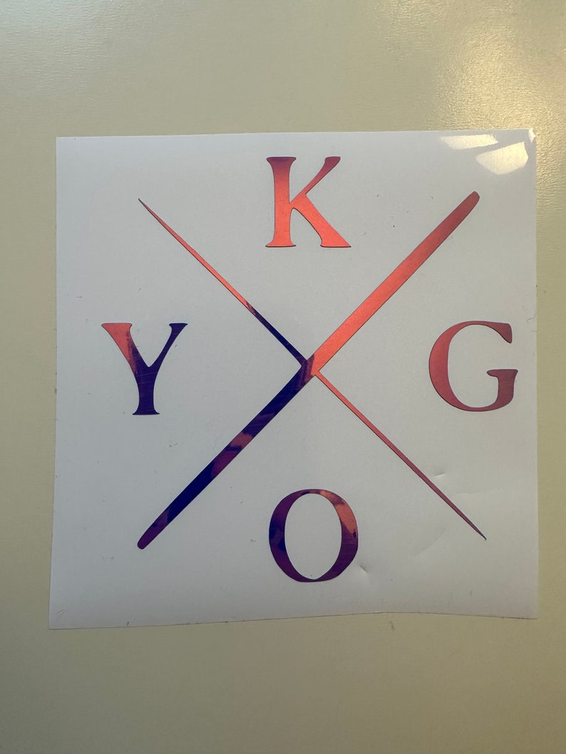 KYGO LOGO DECAL Multiple Colors & Sizes Including Glow in - Etsy