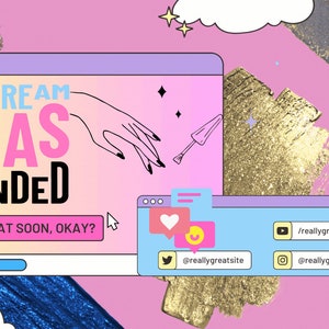 Animated Bubblegum Pop Twitch Overlay | Overlay Stream Package | Cute ...