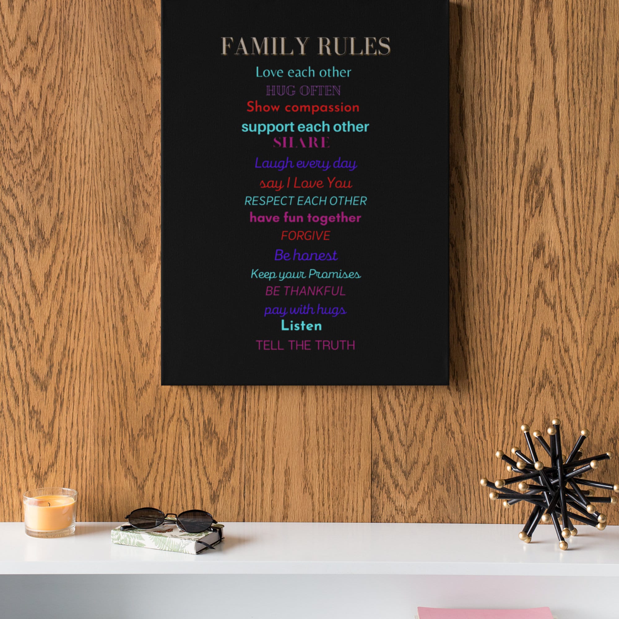 Printable Family Rules Wall Art-house Rules Print Art-family Gift ...