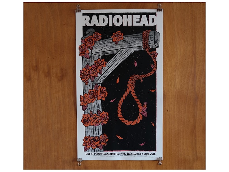 Radiohead LTD Edtion Screen Print Gig Poster - Etsy