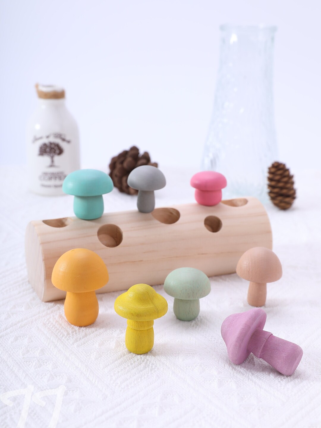 Montessori Mushroom Shape Sorting Toy for Toddlers Wooden - Etsy
