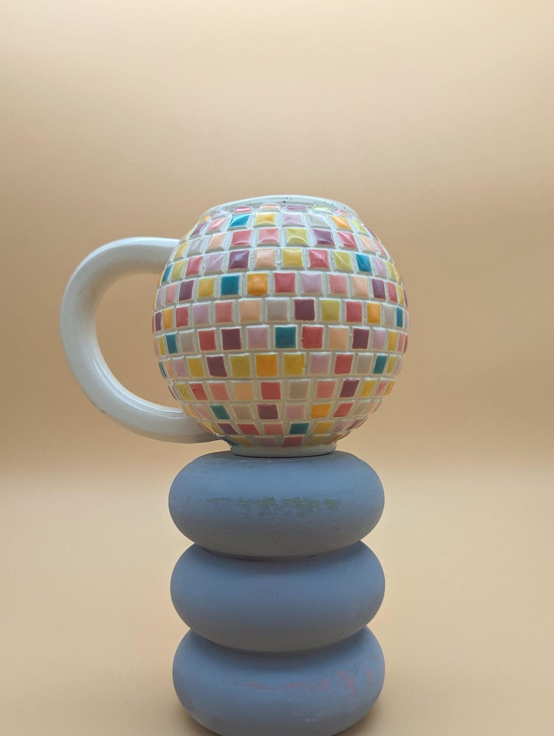 Handmade Disco Ball Mug: Ceramic Coffee Cup - Etsy