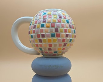 Handmade Disco Ball Mug: Ceramic Coffee Cup - Etsy