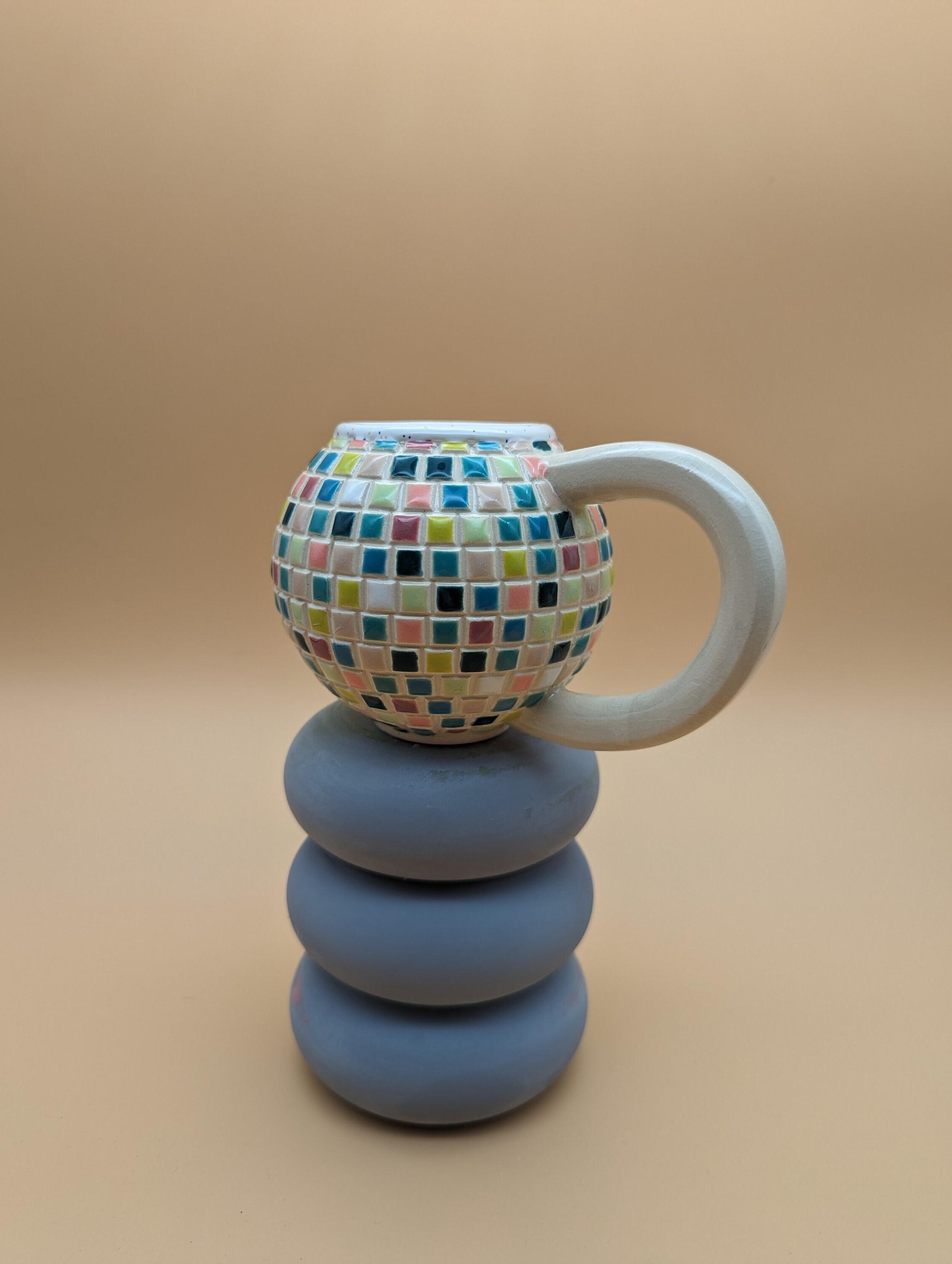 Original Size Disco Ball Mug, Hand Made, Disco Ball Mug, Disco Ball ...
