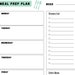 Printable Meal Prep Planner | Grocery List | Health & Fitness | Food ...