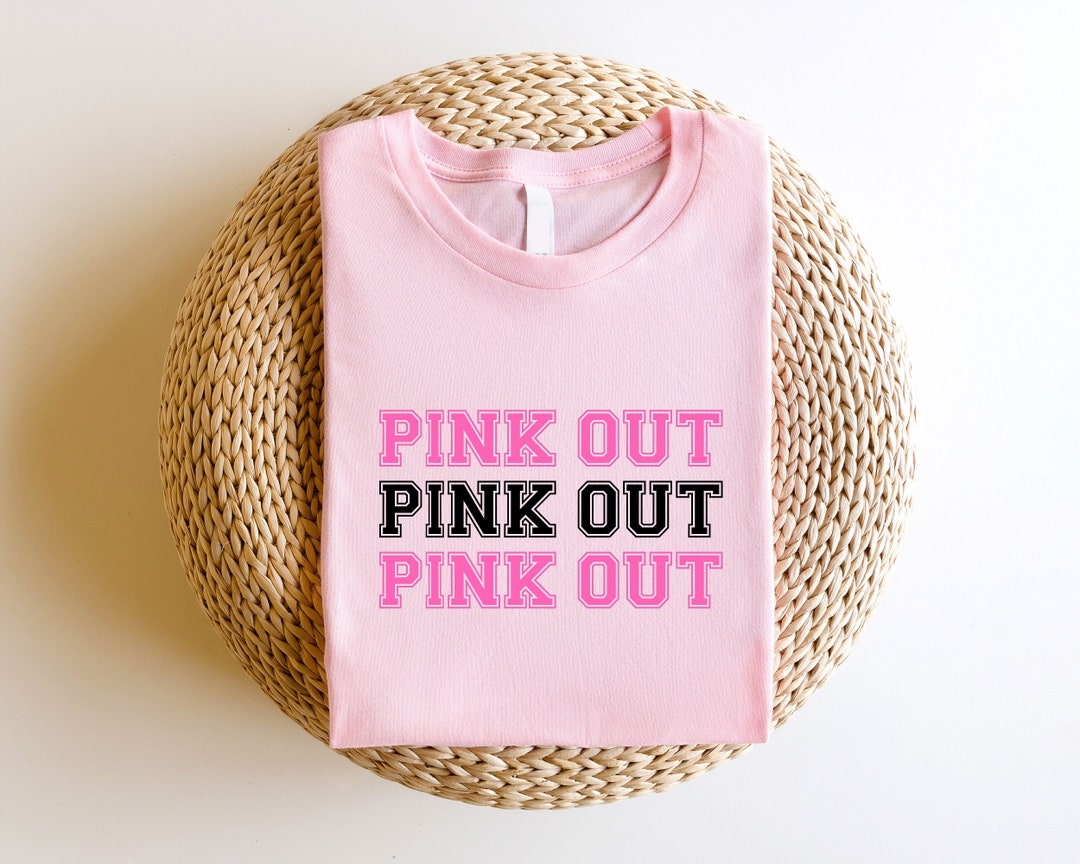 Pink Out Shirt Breast Cancer Awareness T-shirt Breast Cancer - Etsy