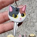 House Key Cover, With Cat and Dog Design - Etsy