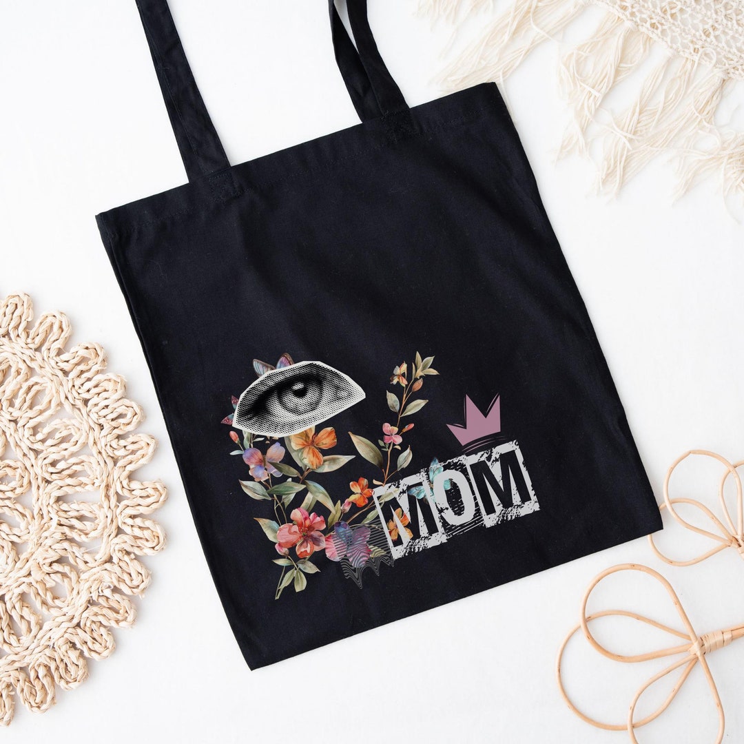 Punk Rock Wildflower Tote Bag, Floral Gift for Her, Punk Mothers Day ...