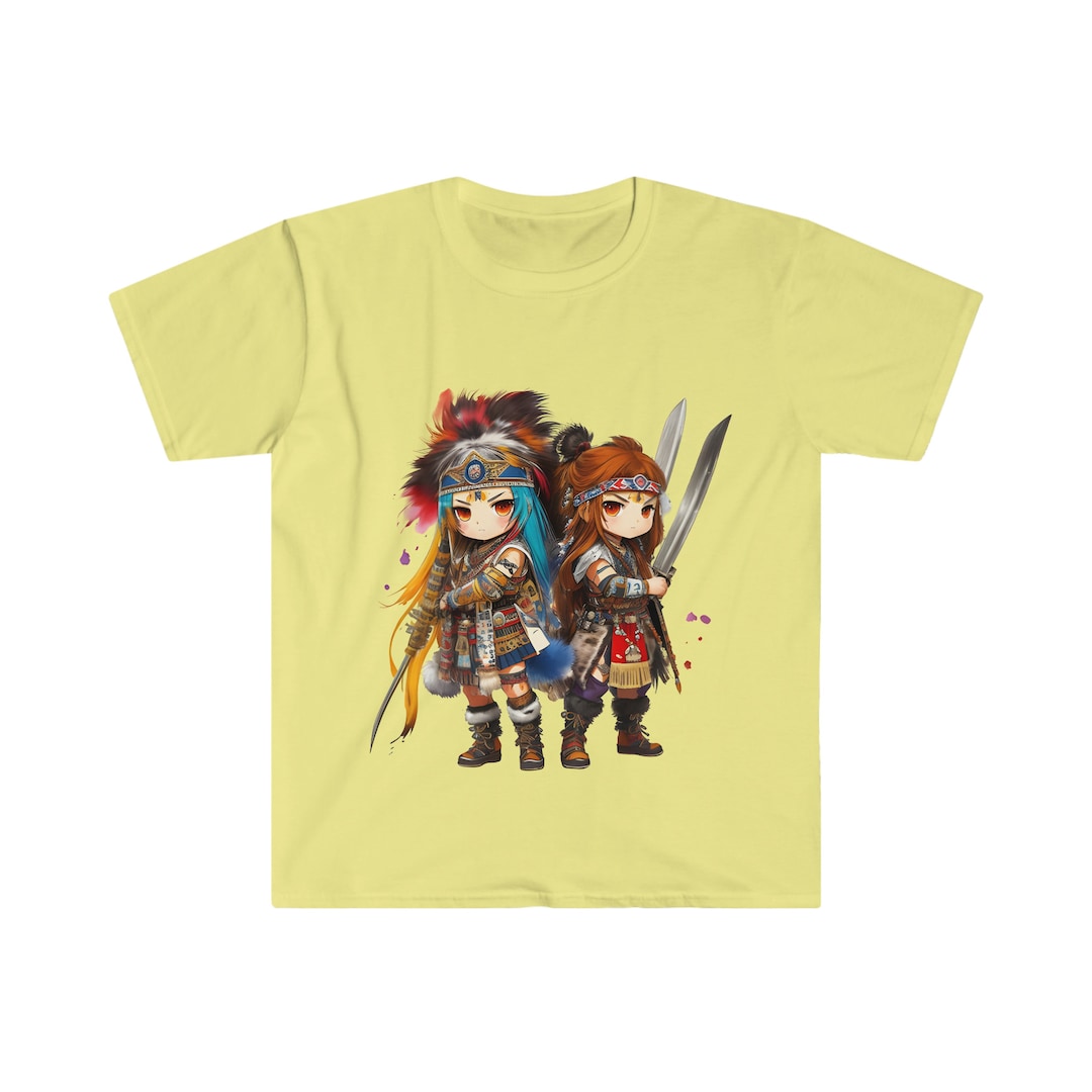 Chibi Apache Warriors, Anime Girls, Chibi Water Color Shirt, Anime Girl ...