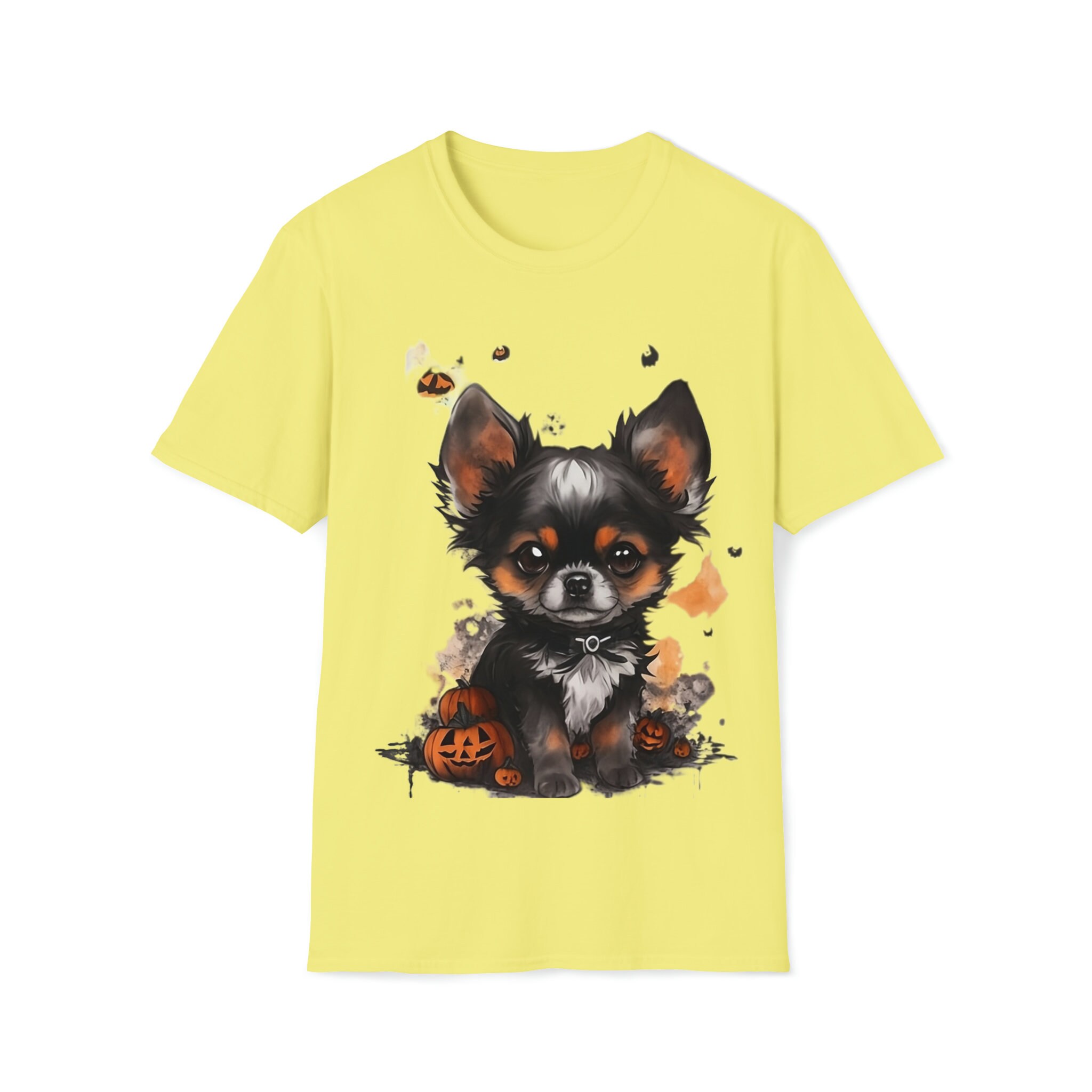Halloween Unisex T-Shirt, Chibi Halloween Dog, Kawaii Anime Shirt ...