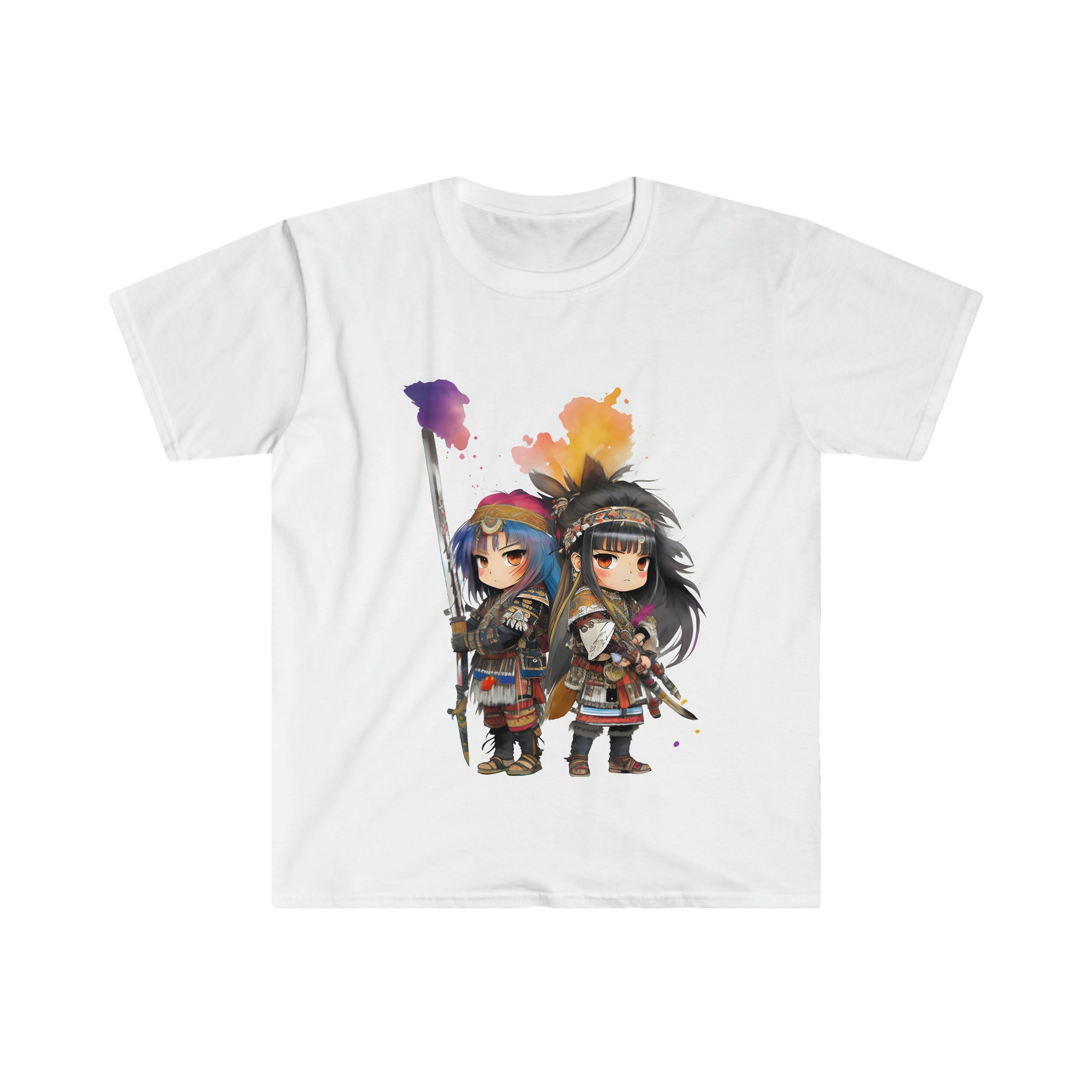 Chibi Apache Warriors, Chibi Anime Girl, Anime Girl Water Color, Kawaii ...