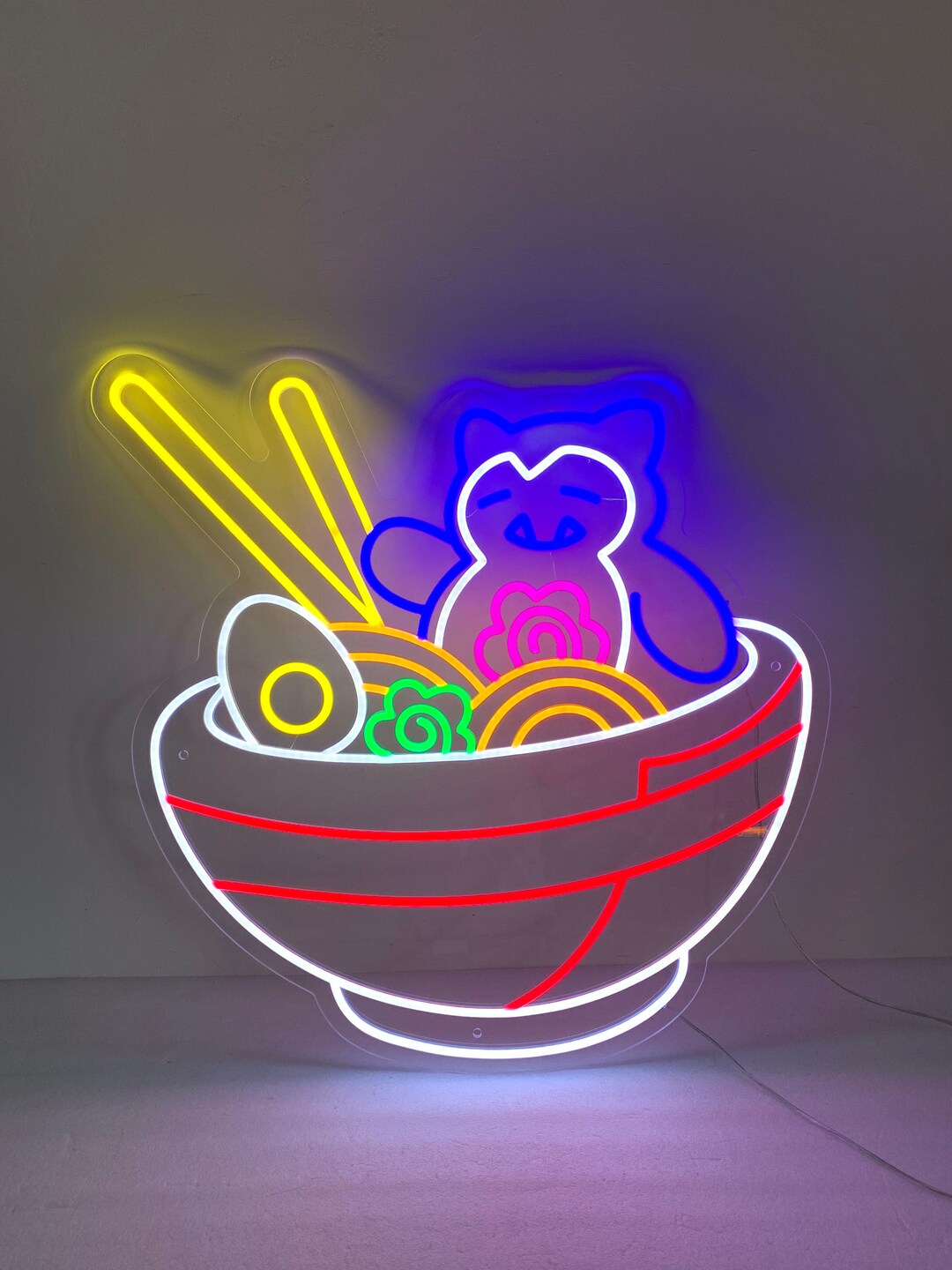 Anime Ramen Neon Sign, Custom Anime Neon Sign Ramen Noodles Neon Light ...