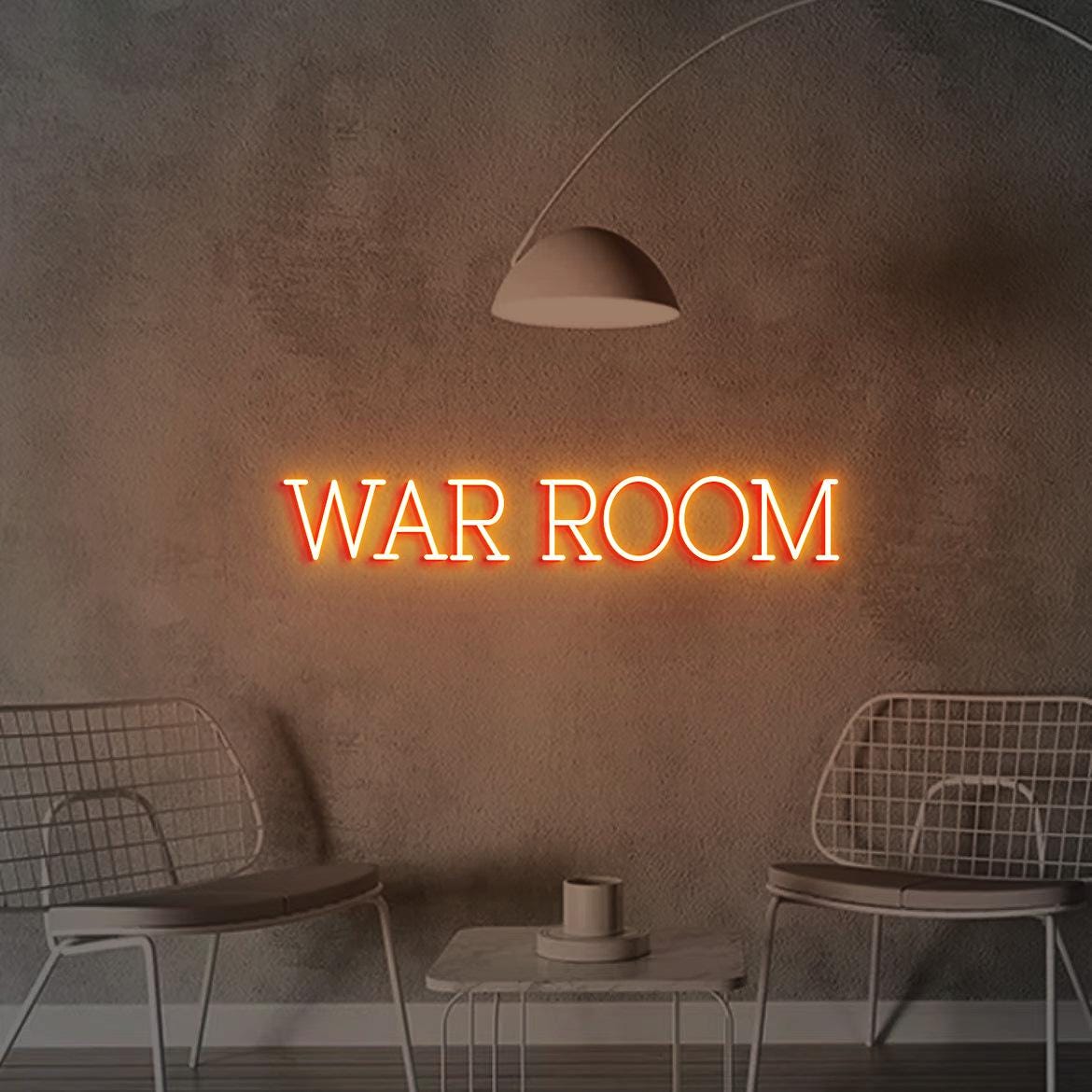 War Room Sign, Led Neon Light for War Themed Room, Sign for Game Room ...