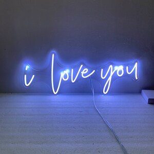 L Love You Neon Sign, I Love You Sign, Love Sign for Bedroom ...