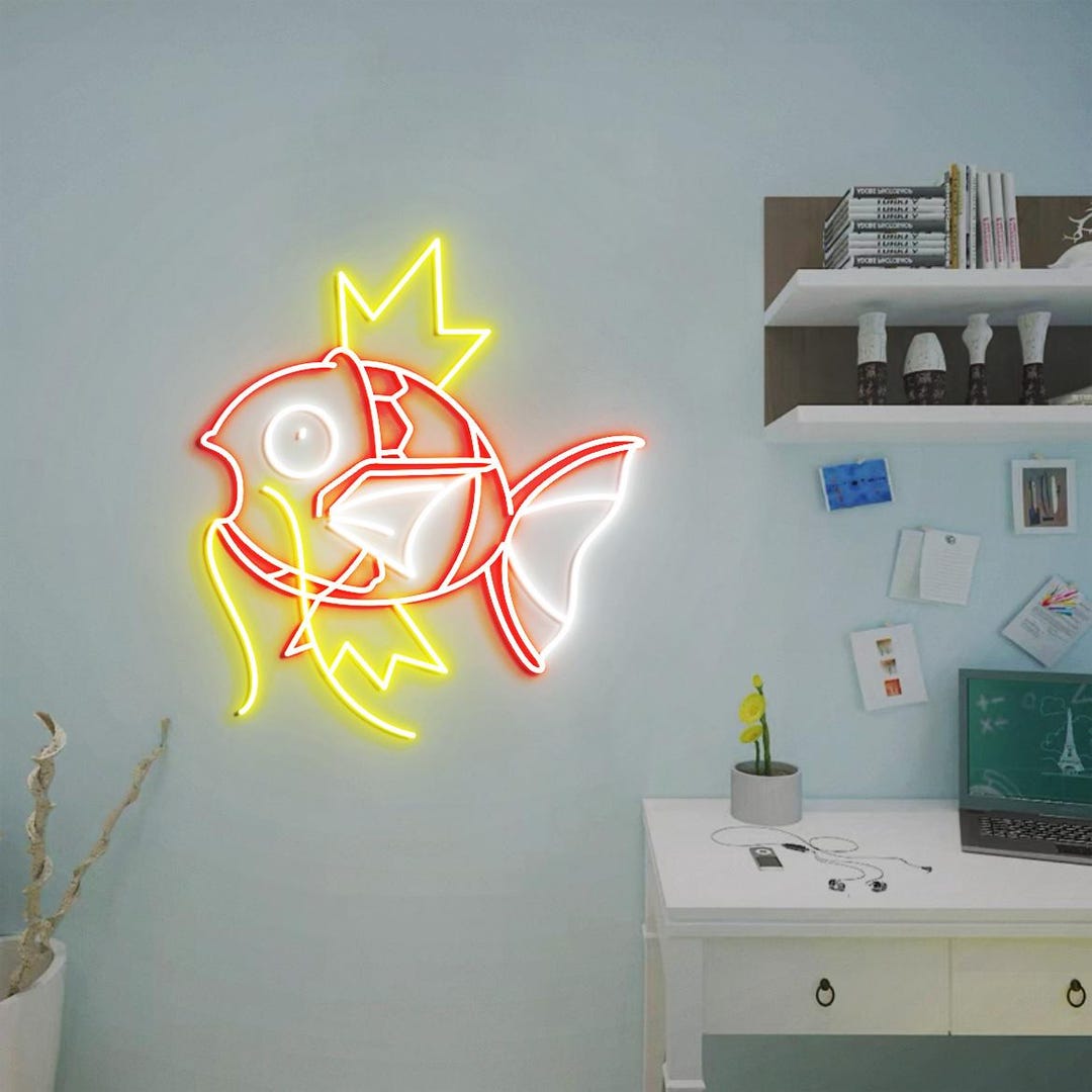 Magic Fish Neon Sign, Fish Neon Light - Etsy