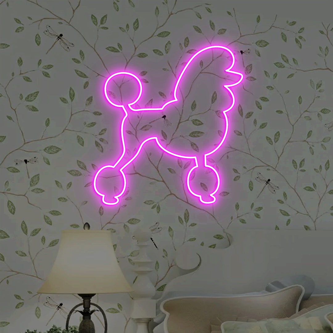 Poodle Dog LED Neon Lights Poodle Dog Gift for Dog Lovers - Etsy