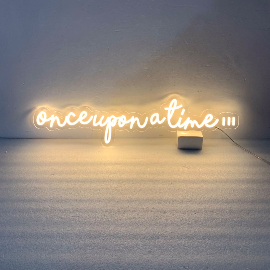Once Upon a Time, Neon Light Sign, Nursery Room Decor, Nursery Wall ...