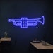 Trumpet Neon Sign, Trumpet Decoration, Trumpet Led Sign, Trumpet Wall ...