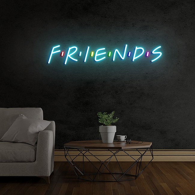 Friends Neon Sign Light, Friends Home Decor, Friends Sign, Gift for ...