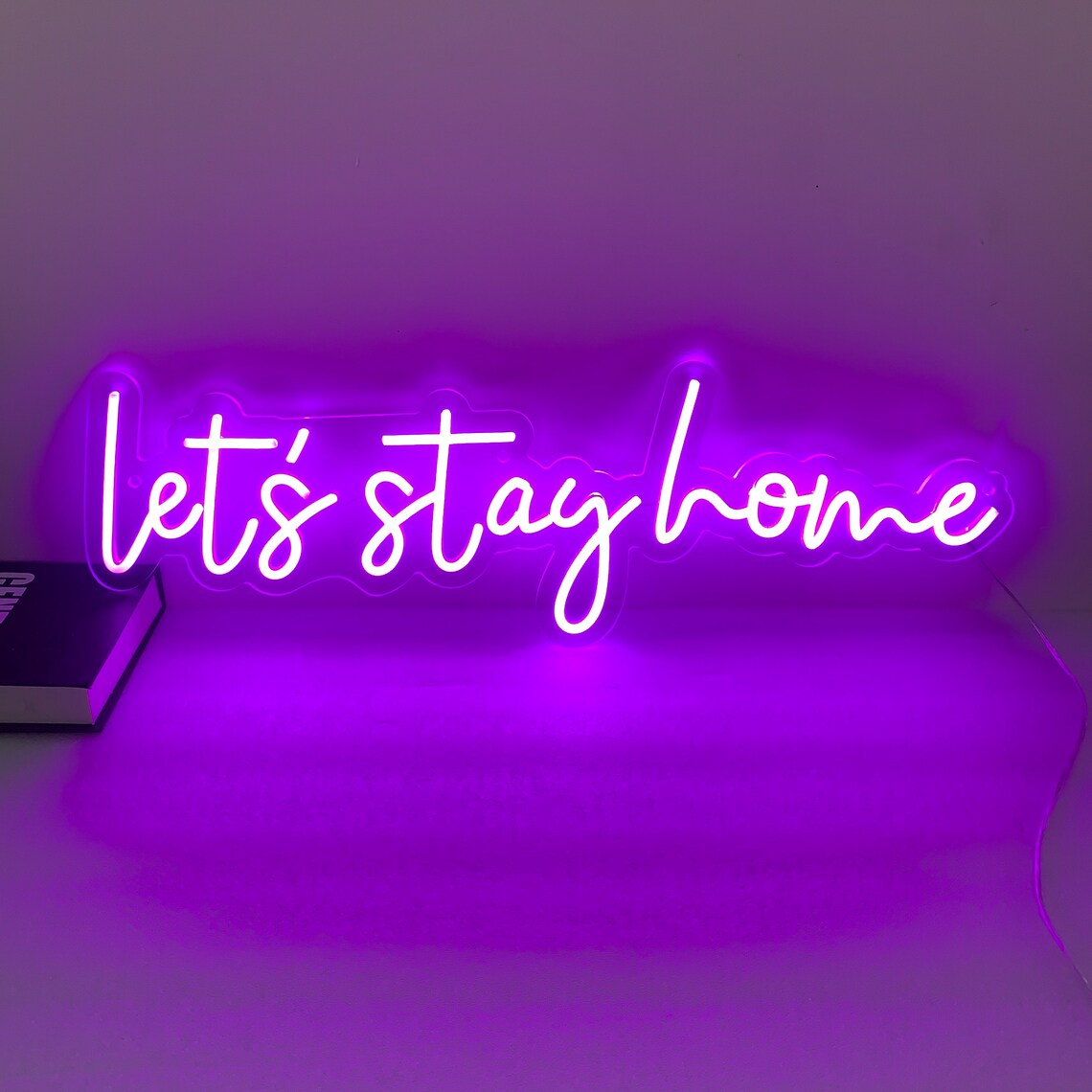 Let's Stay Home Custom Neon Sign Home Decor, Home Wall Decor, Living ...