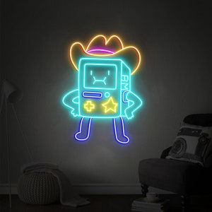 Adventure Time BMO Neon Sign, Led Sign for Nintendo Game Decor, BMO ...