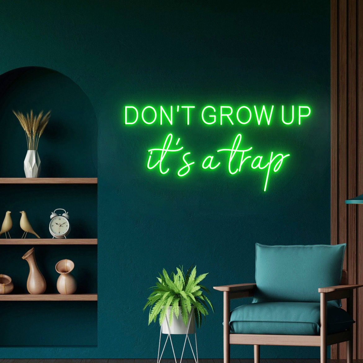 Don't Grow up It's a Trap Neon Light Sign Nursery - Etsy