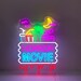 Horror Movie Neon Sign Scary Movie Neon Sign Movie Cinema - Etsy
