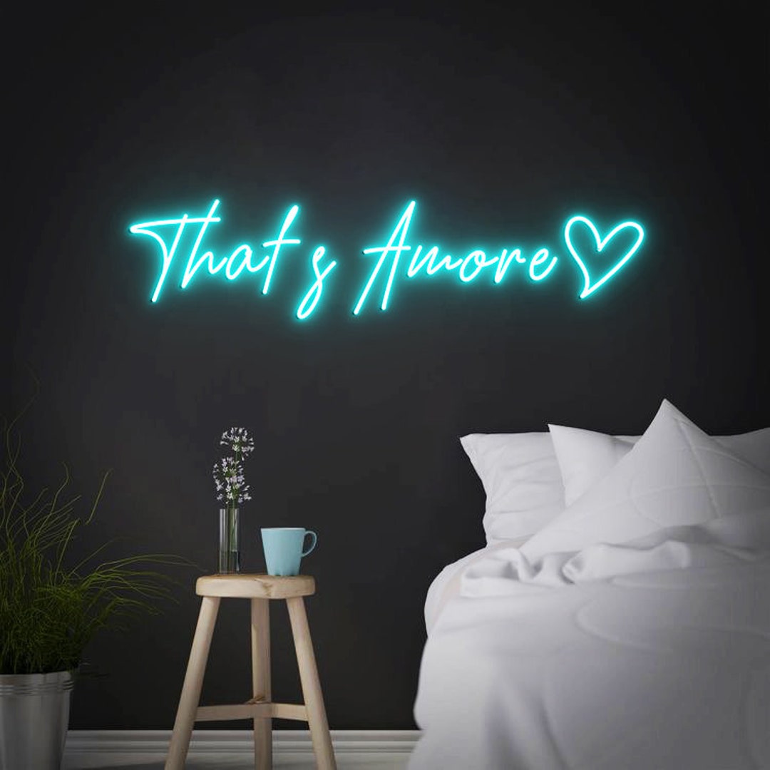 That's Amore Neon Sign Bridal Shower Decor Wedding Neon - Etsy