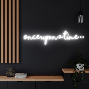 Once Upon a Time, Neon Light Sign, Nursery Room Decor, Nursery Wall ...