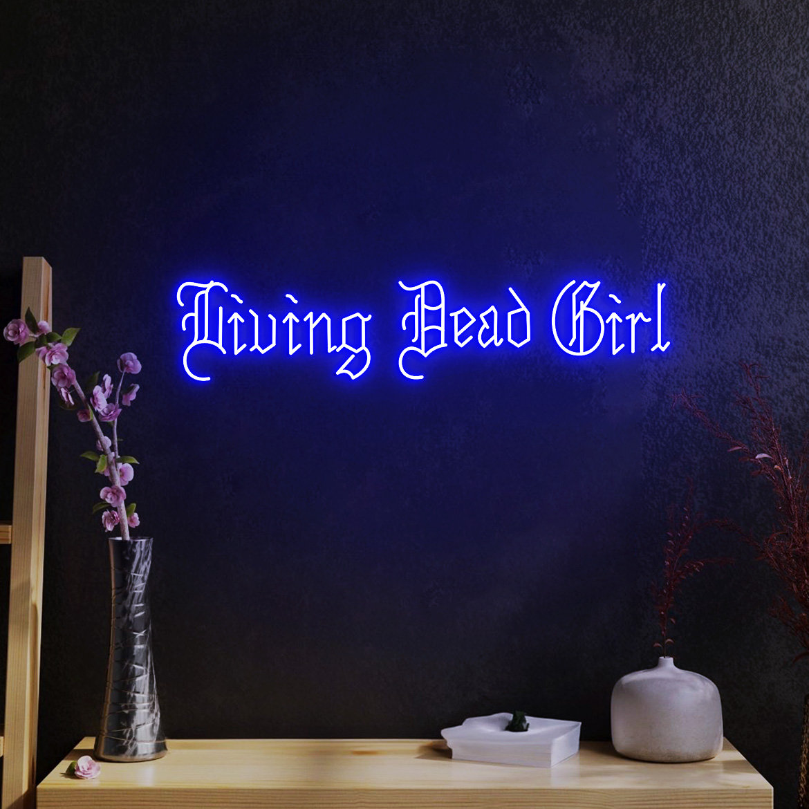 Living Dead Girl Neon Sign, Gothic Girl Room Decor, Goth Sign, Goth ...