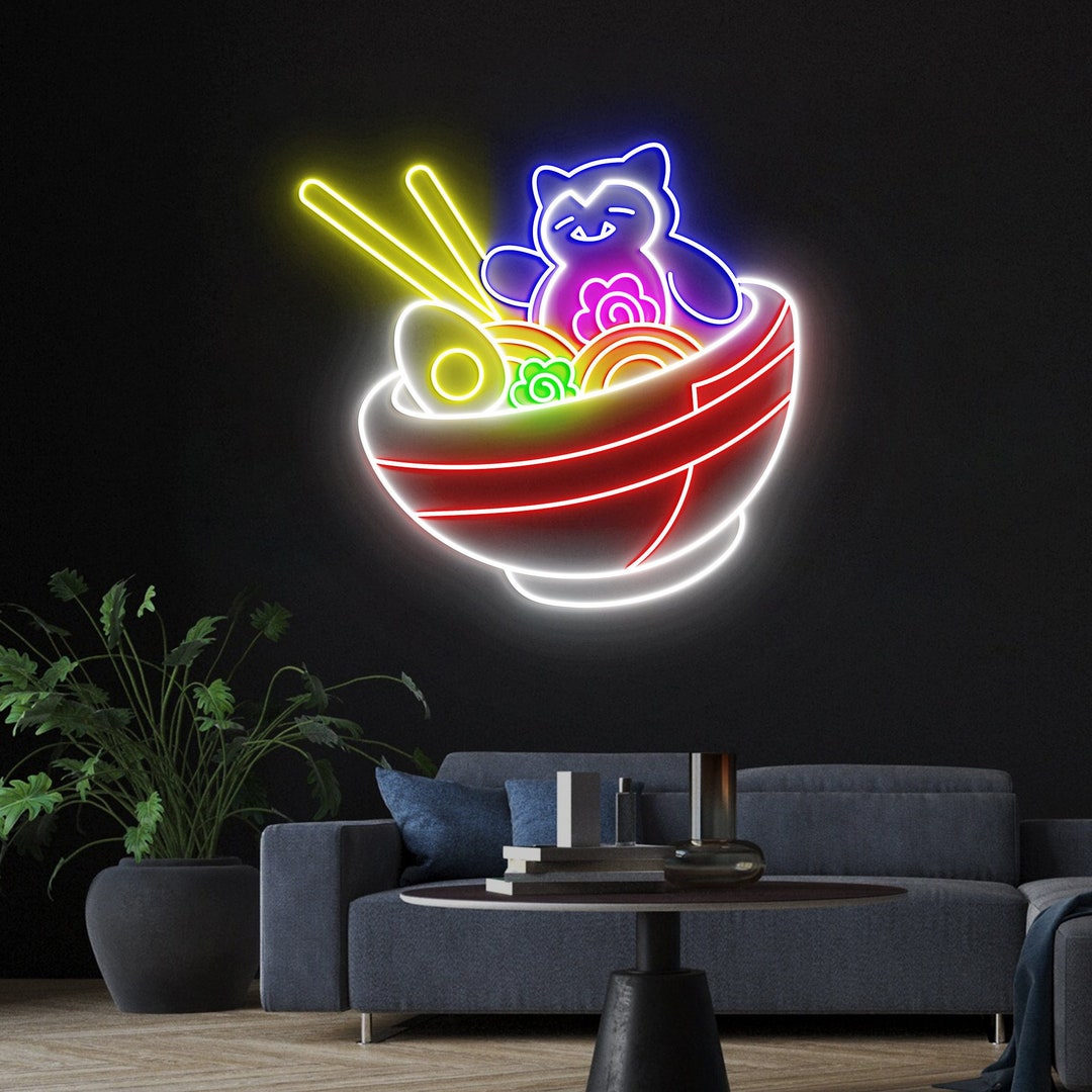 Anime Ramen Neon Sign, Custom Anime Neon Sign Ramen Noodles Neon Light ...