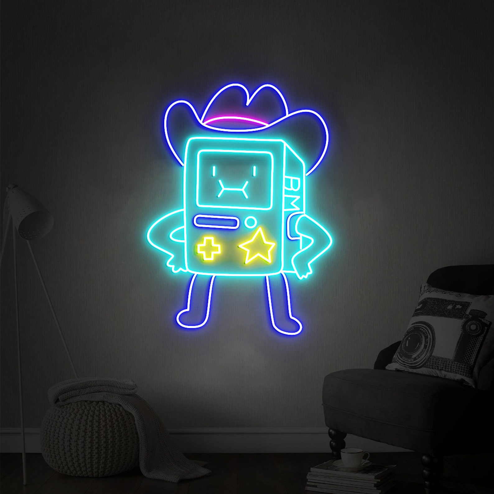 Adventure Time BMO Neon Sign, Led Sign for Nintendo Game Decor, BMO ...