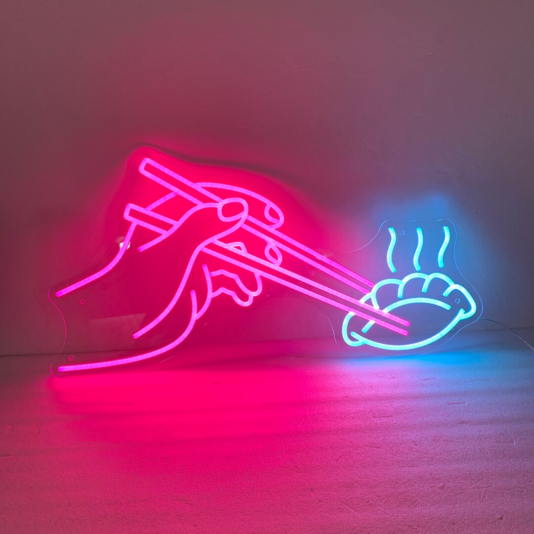 Dumpling Led Neon Sign, Dumpling Chinese Restaurant Store Wall ...
